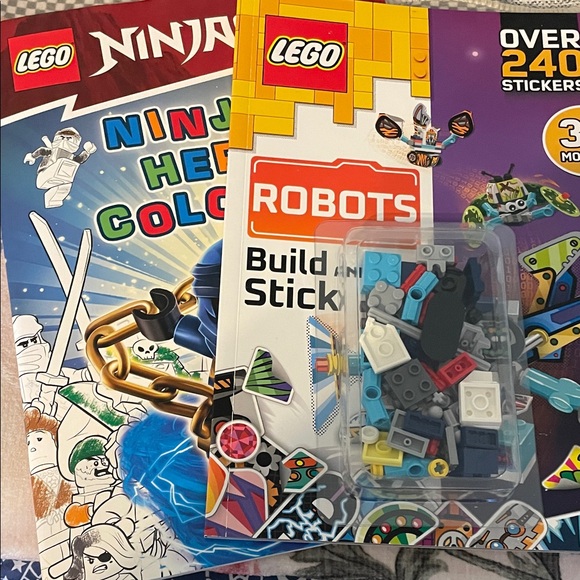 Lego | Toys | Lego Ninjago And Robots Build And Stick Set And Coloring ...